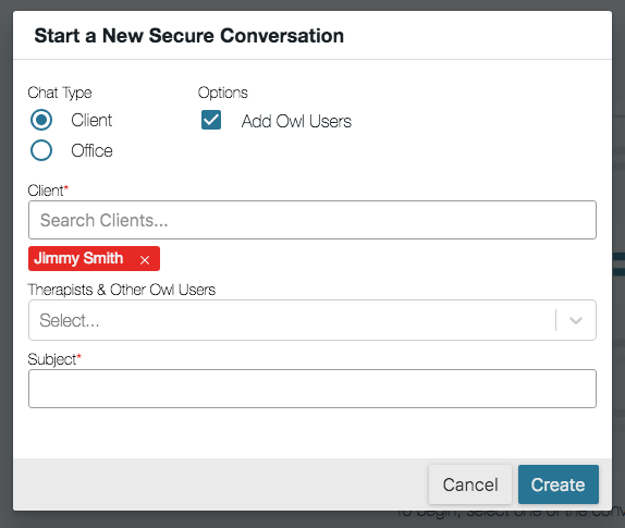 Starting Conversations - owlpracticesuite